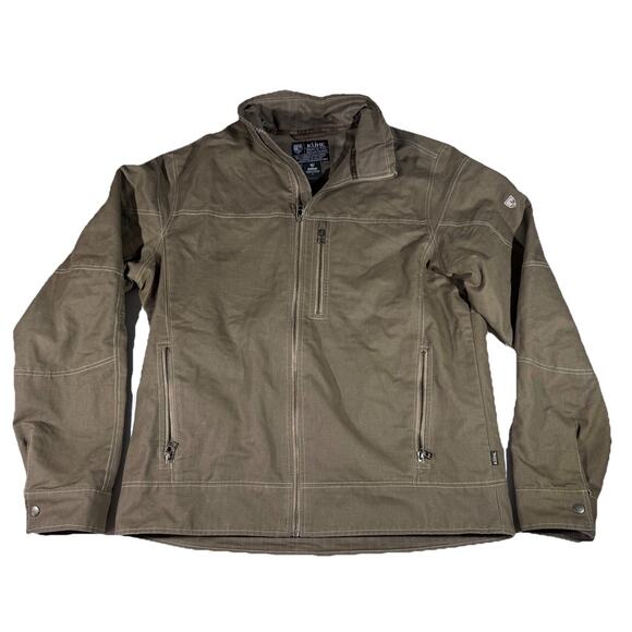 Kuhl | Jackets & Coats | Kuhl Burr Jacket Brown Vtg Patina Canvas Zip ...